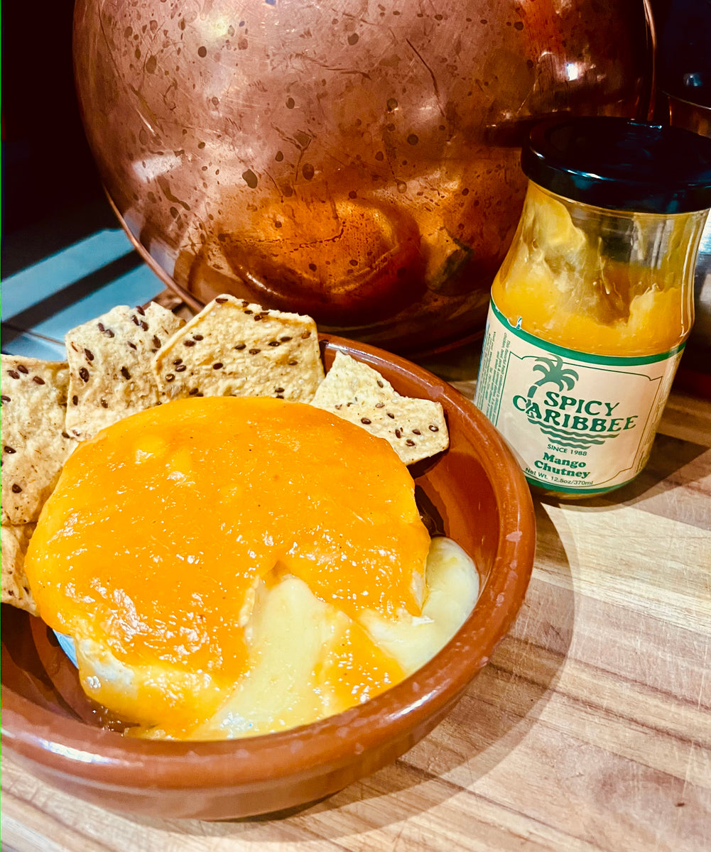 Baked Brie with Mango Chutney – Spicy Caribbee